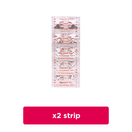 Myonal 50 mg 2 Strip (10 Tablet/Strip) - Hemat Borongan - Kegunaan ...