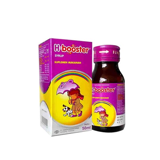 H-Booster Syrup 50ml - Kegunaan, Efek Samping, Dosis dan Aturan Pakai ...