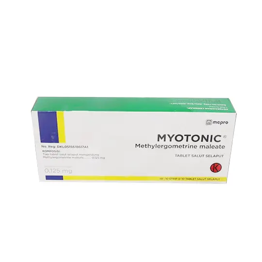 Myotonic 0.125 mg 10 Tablet - Kegunaan, Efek Samping, Dosis dan Aturan ...