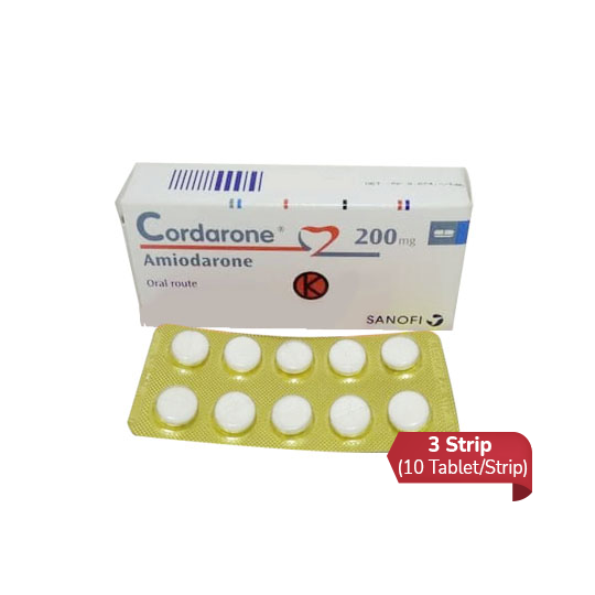 Cordarone 200 mg 3 Strip (10 Tablet/Strip) - Obat Rutin - Kegunaan ...