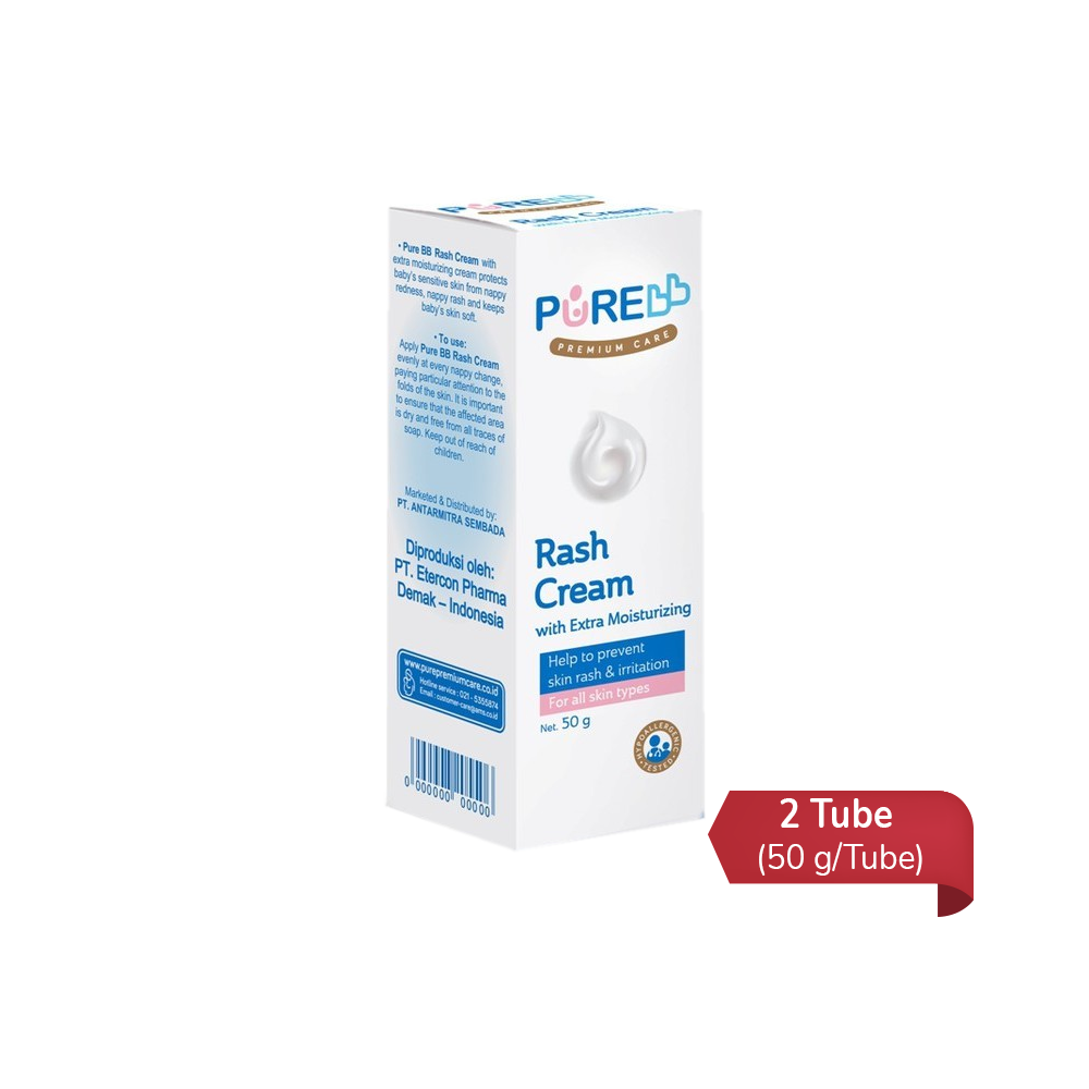 Pure BB Rash Cream 50 g 2 Tube - Hemat Borongan - Kegunaan, Efek ...
