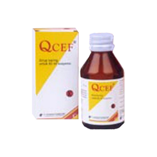 QCef 125 mg/ 5 ml Dry Sirup 60 ml - Kegunaan, Efek Samping, Dosis dan ...