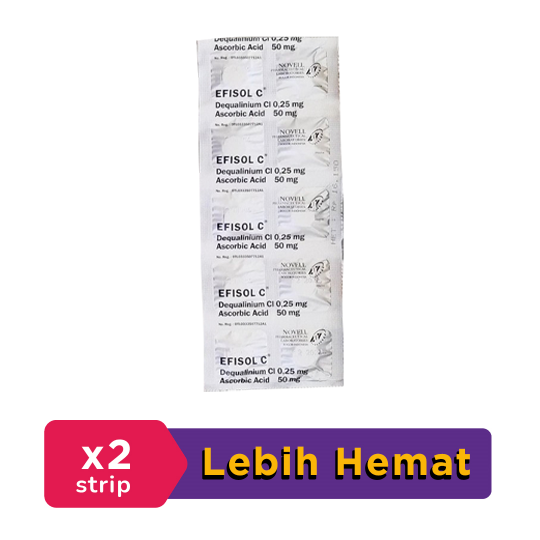 Efisol-C 2 Strip (10 Tablet/Strip) - Hemat Borongan - Kegunaan, Efek ...