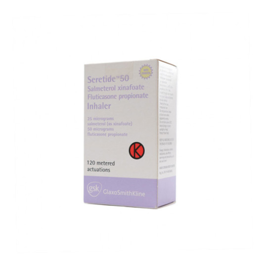 Seretide Inhaler 25/50 mcg 120 Dosis 2 Box (1 Canister/Box) - Obat ...