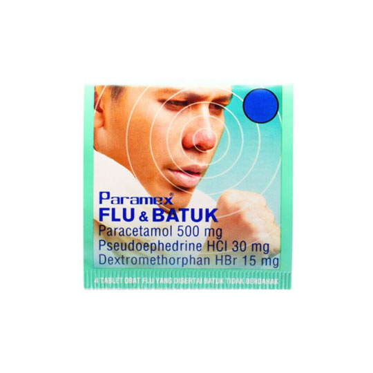 Paramex Flu & Batuk 4 Tablet - Kegunaan, Efek Samping, Dosis dan Aturan ...
