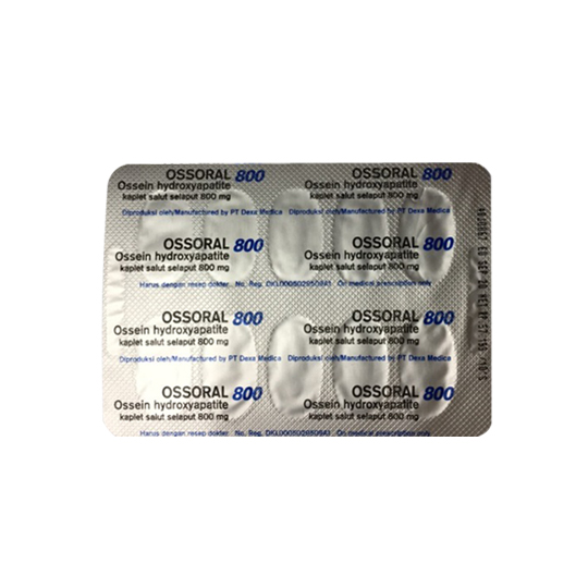 Ossoral 800 mg 10 Kaplet - Kegunaan, Efek Samping, Dosis dan Aturan ...