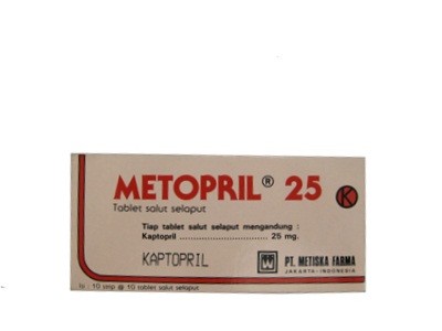 Metopril 25 mg 10 Tablet - Kegunaan, Efek Samping, Dosis dan Aturan ...