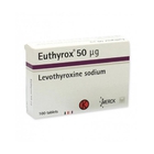 EUTHYROX 50 MCG 25 TABLET - Kegunaan, Efek Samping, Dosis dan Aturan Pakai - Halodoc