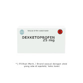 DEXKETOPROFEN 25 MG 10 TABLET - Kegunaan, Efek Samping, Dosis dan Aturan Pakai - Halodoc