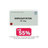 SIMVASTATIN 10 MG 30 TABLET - OBAT RUTIN - Kegunaan, Efek Samping ...
